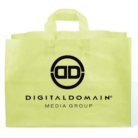 Plastic Frosted Soft Loop Shopping Bags | The Bag Lab